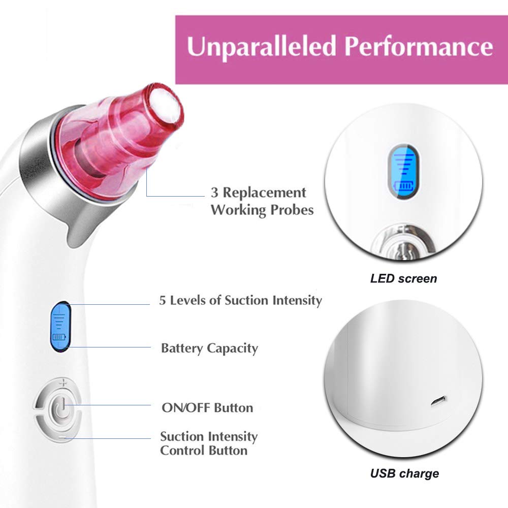 Ultrasonic Electric Blackhead Instrument Vacuum Blackhead Remover